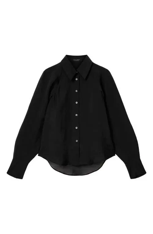 ALLSAINTS Cory Long Sleeve Shirt - Black