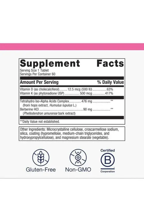 METAGENICS Ostera Bone Support Supplement For Postmenopausal 60 Tablets