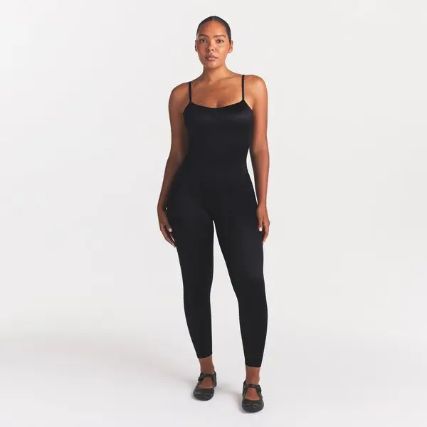 SKIMS Cami Top 26" One Piece | Black | | Nike Satin Shine