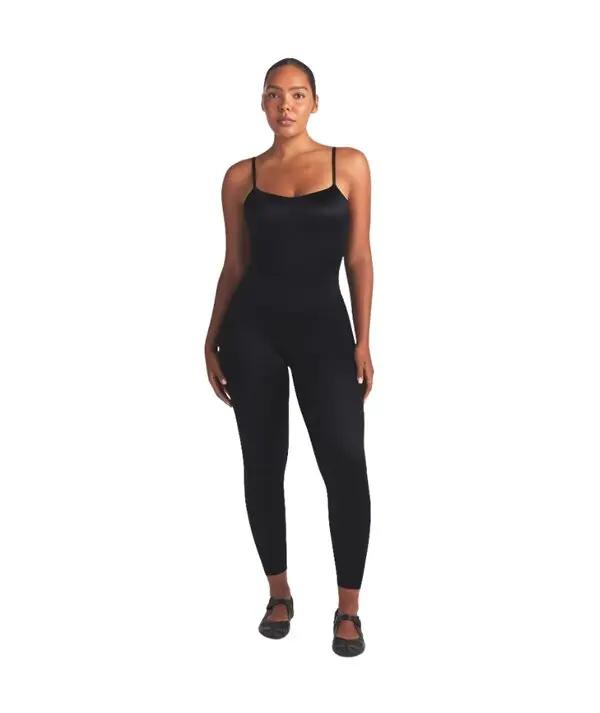 SKIMS Cami Top 26" One Piece | Black | | Nike Satin Shine - Obsidian