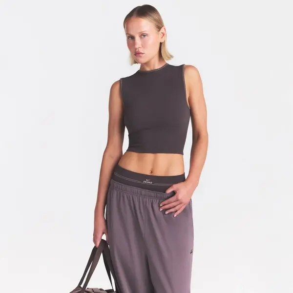 SKIMS Muscle Tank Top | Deep Neutral | | Nike Ribbed Seamless