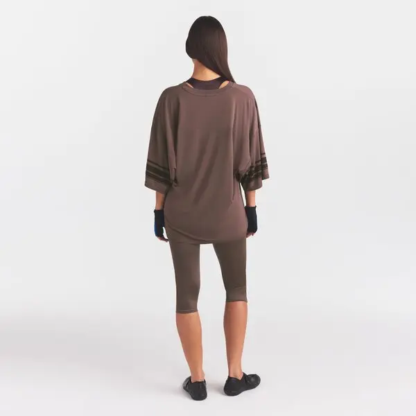 SKIMS Oversized V Neck Top | Deep Neutral | | Nike Stretch Knit