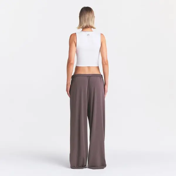 SKIMS Wide Leg Pants With Sporty Side Stripes