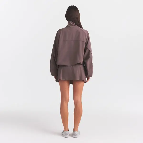 SKIMS Oversized Track Jacket In Stretch Nylon
