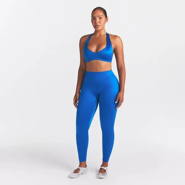 SKIMS Bonded Waist 26" Legging | Blue | | Nike Satin Shine - Cobalt