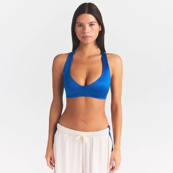 SKIMS Plunge T Back Bra | Blue | | Nike Satin Shine