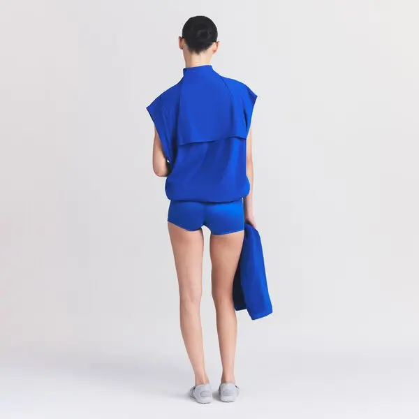 SKIMS Oversized Vest | Blue | Medium | Nike Stretch Nylon