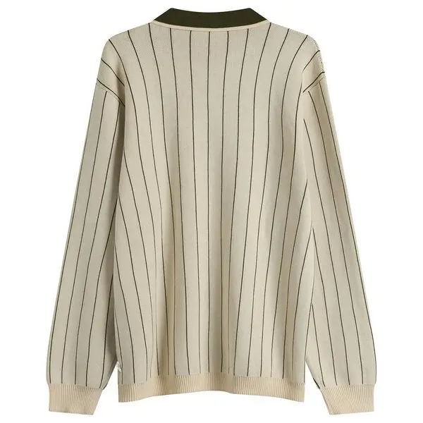 LES DEUX Signature Knitted Long Sleeve Polo