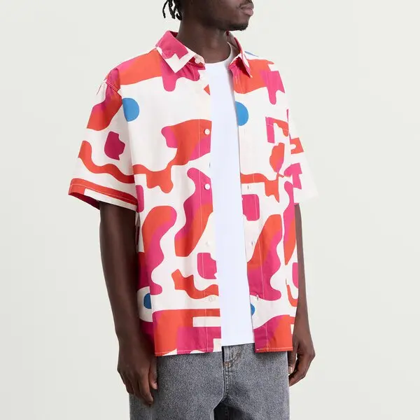 PARRA Abstract Mountain Short Sleeve Shirt
