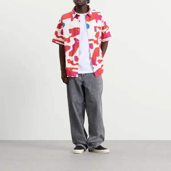 PARRA Abstract Mountain Short Sleeve Shirt