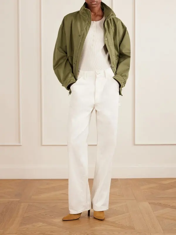 NILI LOTAN Klaire Cotton Shell Blouson Jacket