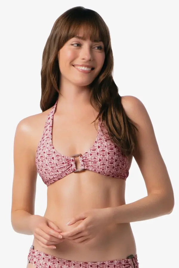 Helen Jon Tortoise Halter Bikini Top - Links