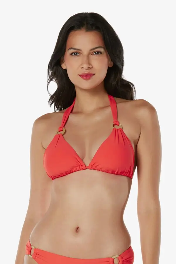 Helen Jon Ring String Bra - Coral