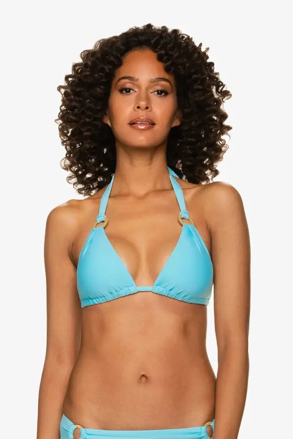 Helen Jon Ring String Bra - Sky Blue
