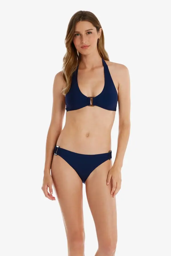 Helen Jon Tortoise Hipster Bikini Bottom - Navy