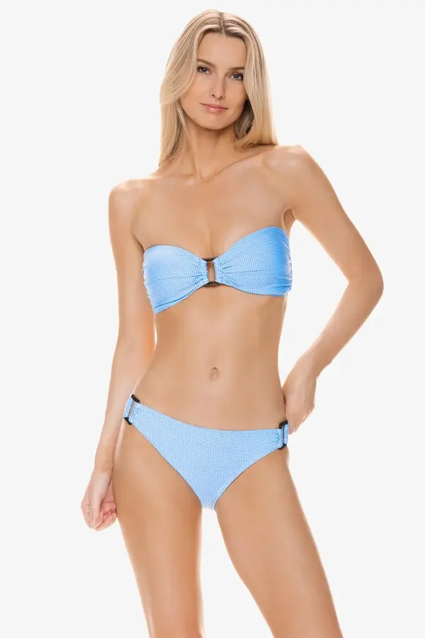 Helen Jon Tortoise Hipster Bikini Bottom - Peri Gingham