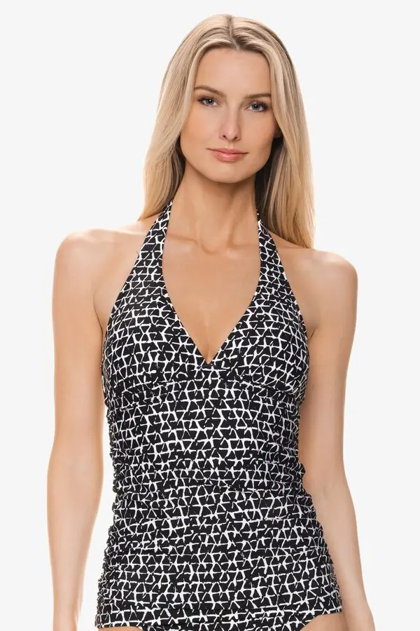 Helen Jon Halterkini Top With Ruched Detailing - Eden Rock