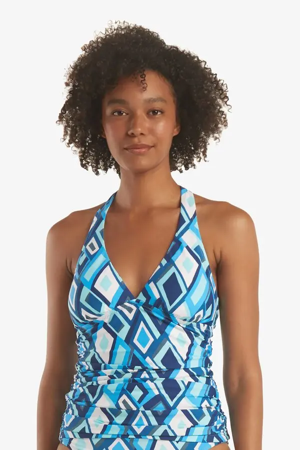 Helen Jon Halterkini Top With Ruched Detailing - Paros
