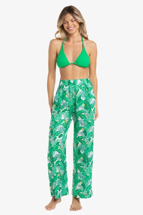 Helen Jon Lauren Wide Leg Pants - Banana Leaf