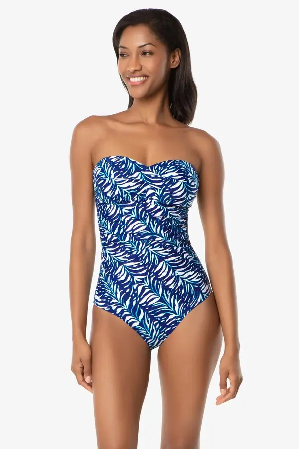 Helen Jon Twist Bandeau One-piece - Madagascar
