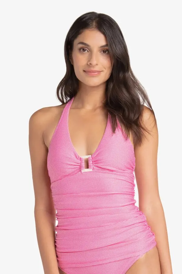 Helen Jon Shell Tankini - Pink Gingham
