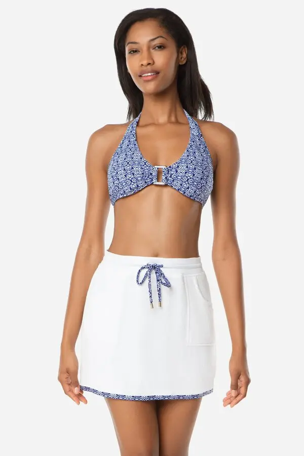 Helen Jon Courtney Skirt Terry Cover-up - Tangier