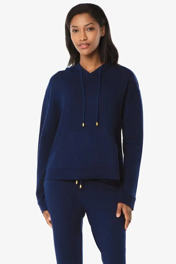 Helen Jon Hoodie With Front Pocket - Navy