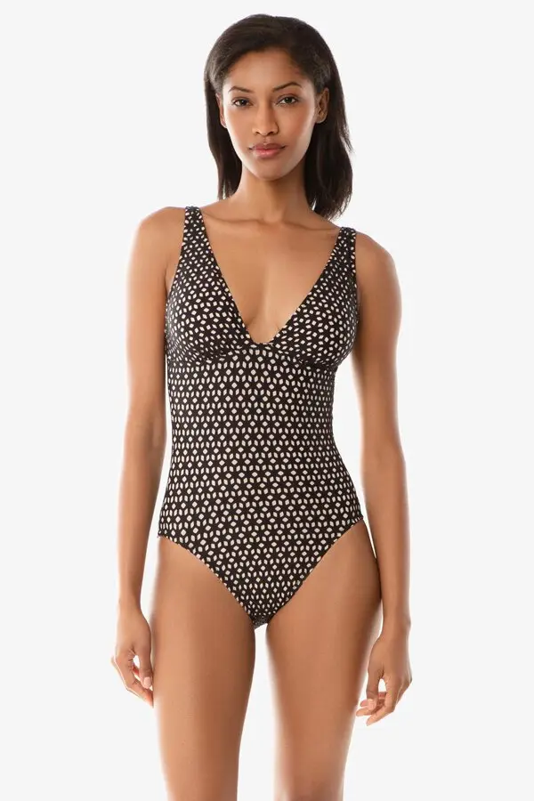 Helen Jon Juliette One-piece Swimsuit - Black Laser Cut