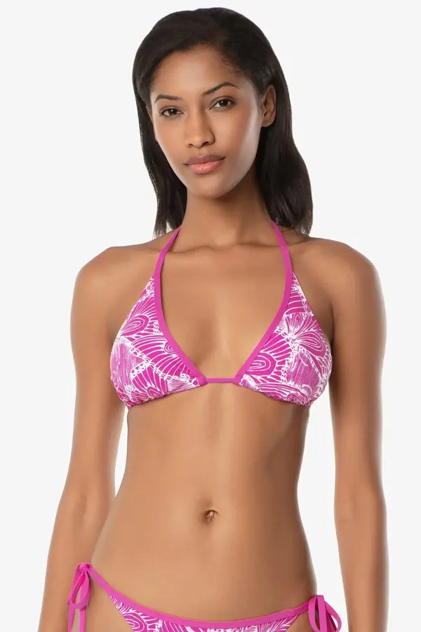 Helen Jon Triangle Bikini Top With Tie Neck And Back - Jolie