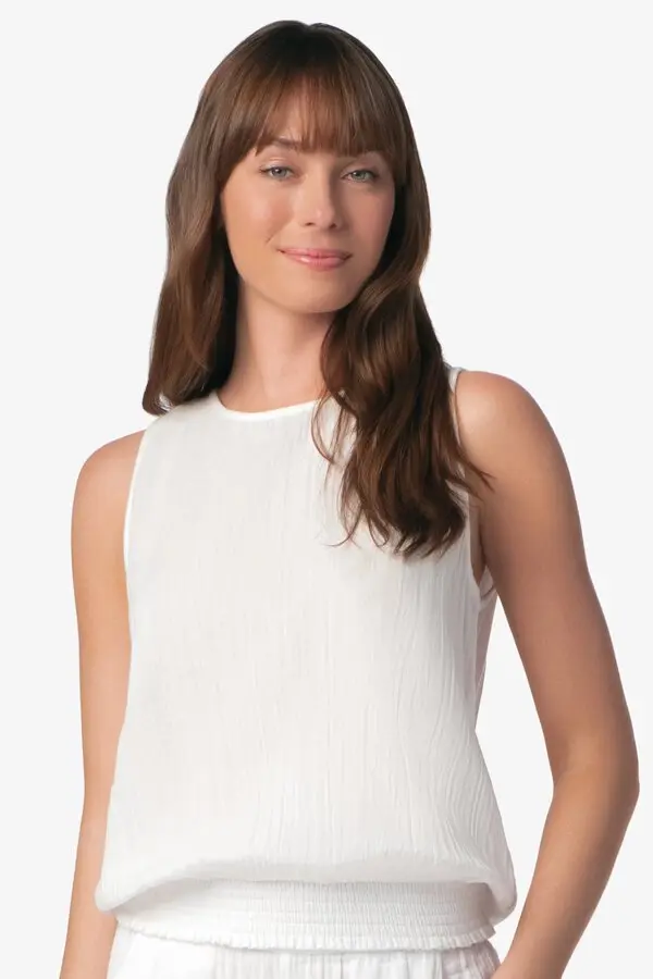 Helen Jon Island Sleeveless Top - White