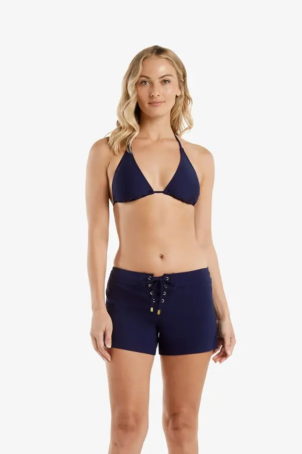Helen Jon 4' Lace-up Board Short - Navy