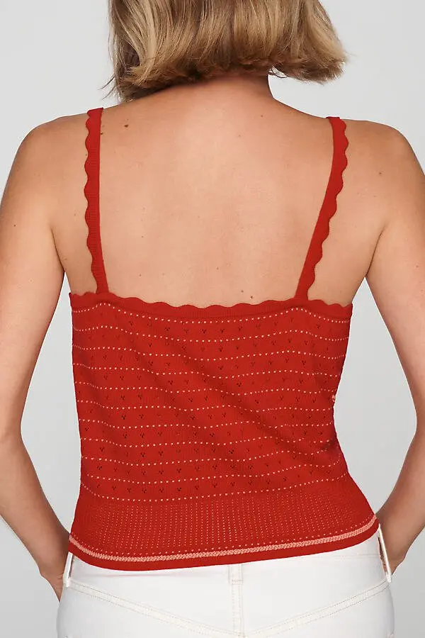 Maeve Scalloped Sweater Tank Top