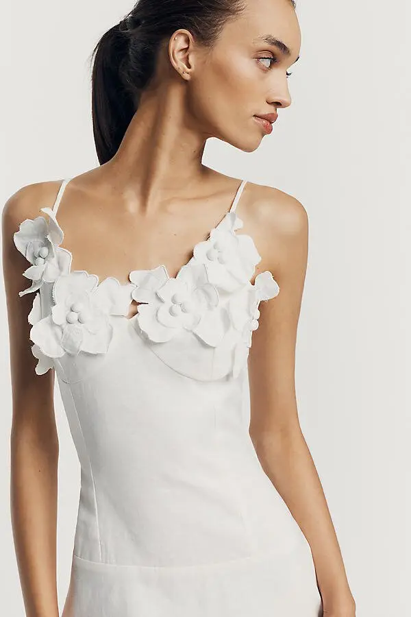 Endless Rose 3d Floral Midi Dress