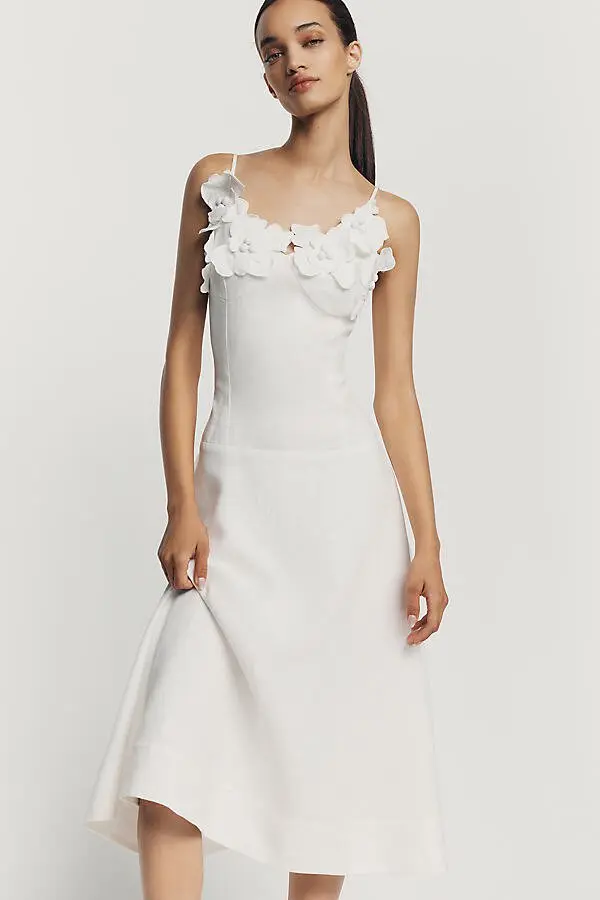 Endless Rose 3d Floral Midi Dress