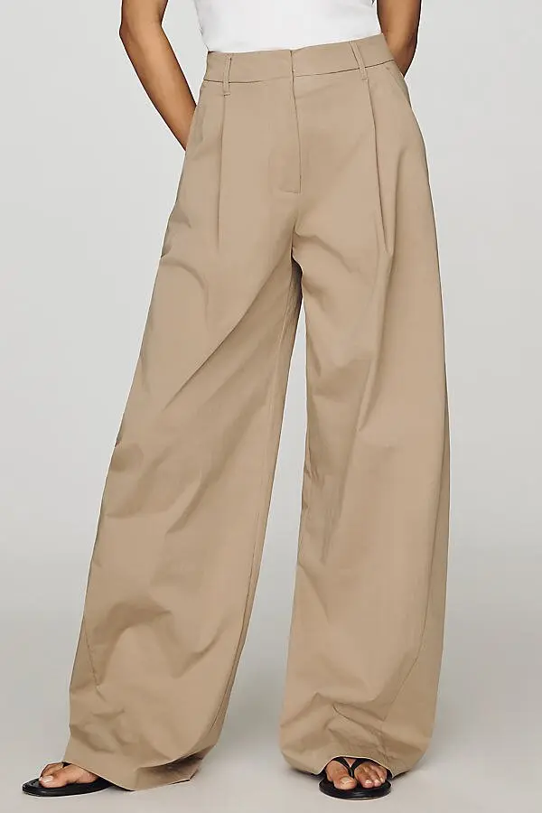 BAYSE Scout Pleated Wide-leg Trousers Pants
