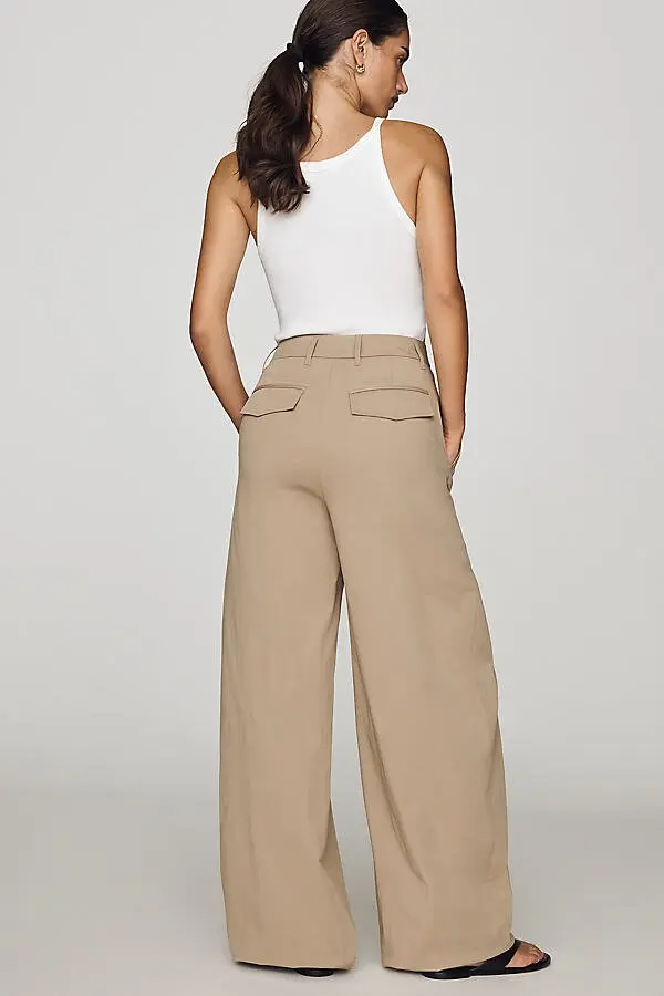 BAYSE Scout Pleated Wide-leg Trousers Pants