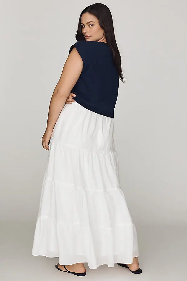 Anthropologie Gemi Twofer Midi Dress - Navy