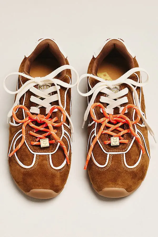 NAKED WOLFE Adored Suede Sneakers - Tan