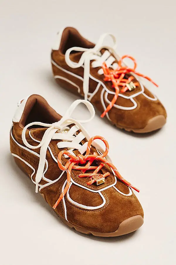 NAKED WOLFE Adored Suede Sneakers - Tan