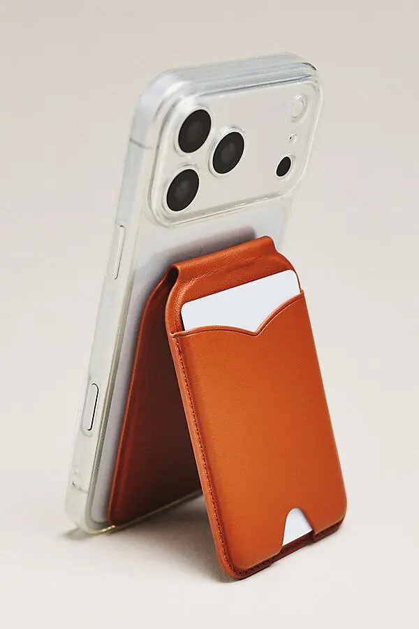 POSH TECH Magnetic Wallet And Mirror Phone Stand - Brown