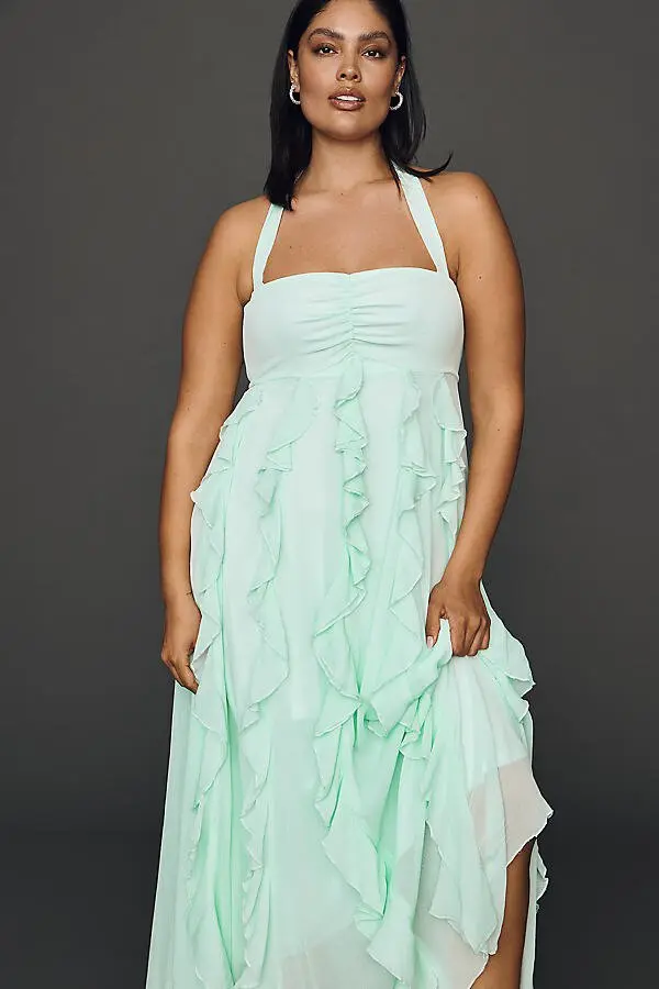 Show Me Your Mumu Plus Gemma Maxi Dress - Mint