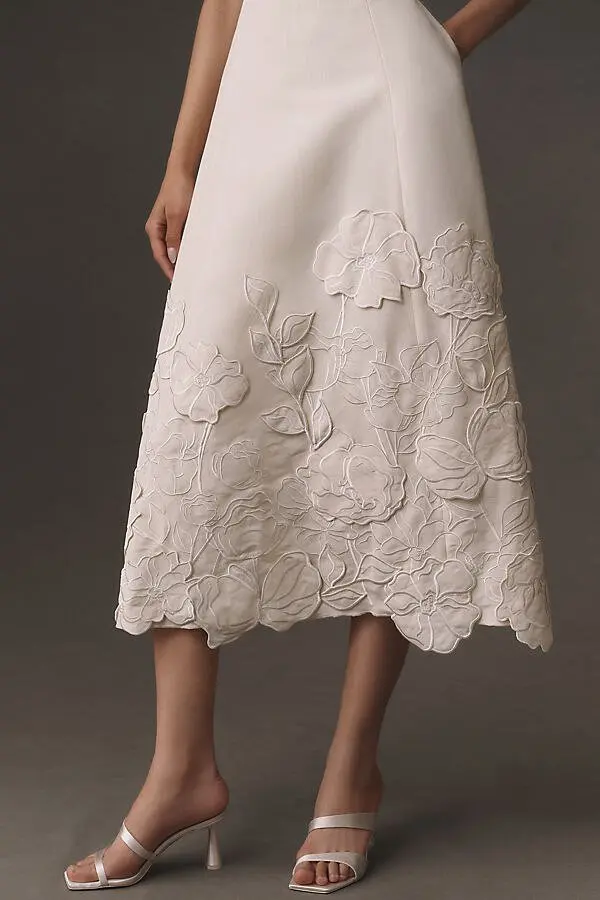 Mestiza New York Amanda Appliqué Midi Dress