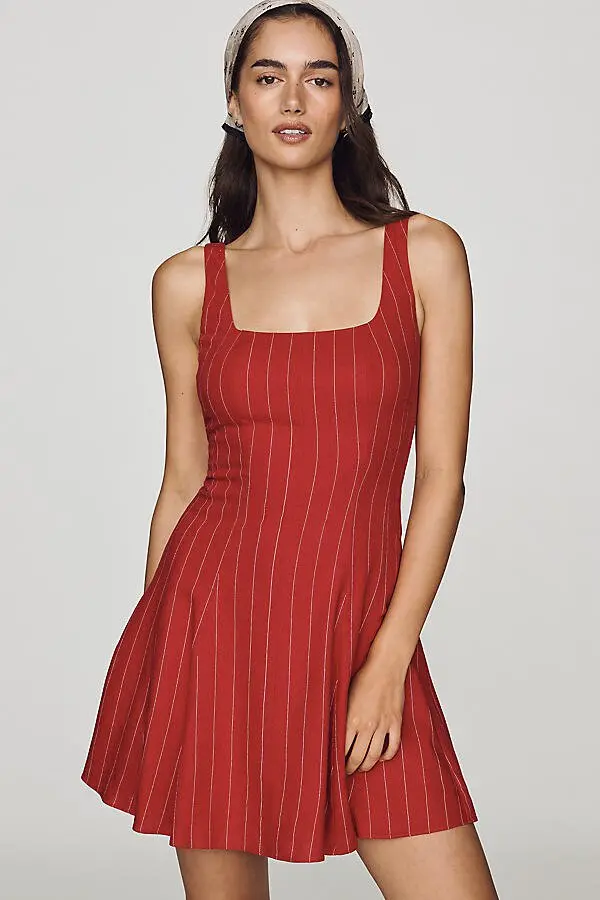ROWING BLAZERS A-le Square-neck Dress