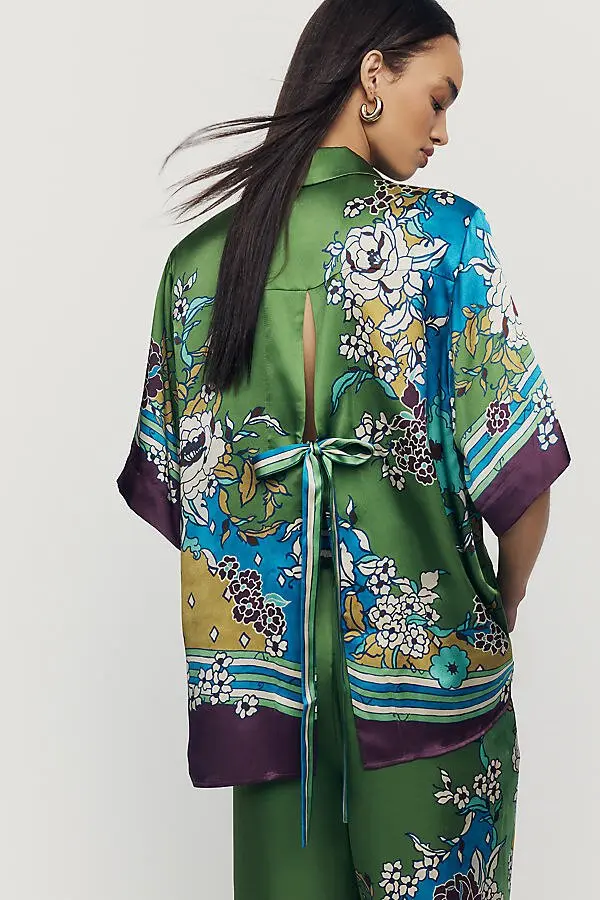 ALEMAIS Nanci Silk Shirt Top