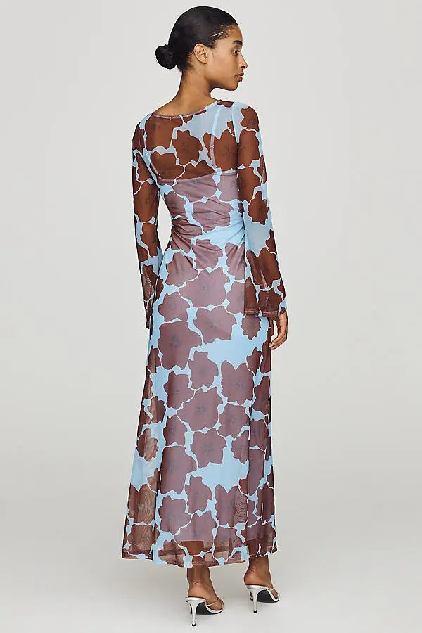 NEVER FULLY DRESSED Mesh Maxi Dress