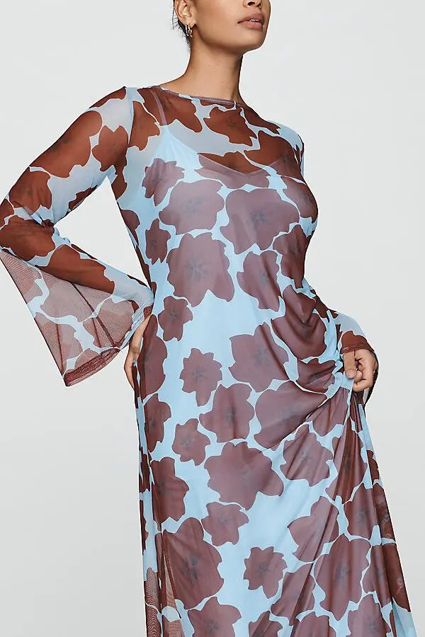 NEVER FULLY DRESSED Mesh Maxi Dress