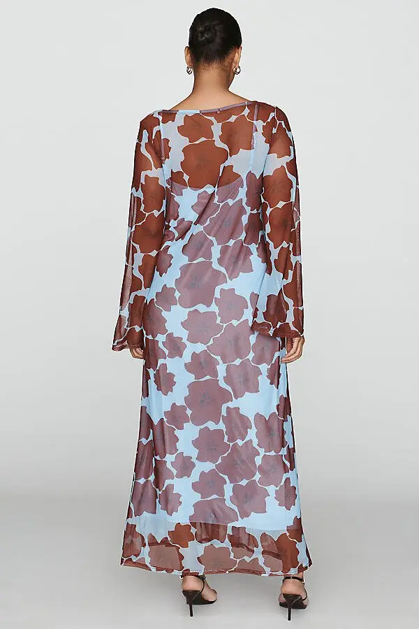 NEVER FULLY DRESSED Mesh Maxi Dress