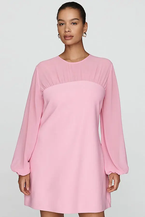 Endless Rose Plus Ruched Mi Dress - Pink