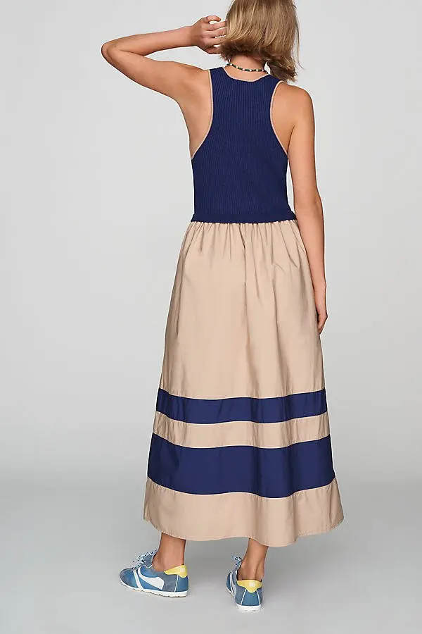 Anthropologie Thea Twofer Sweater Dress - Navy