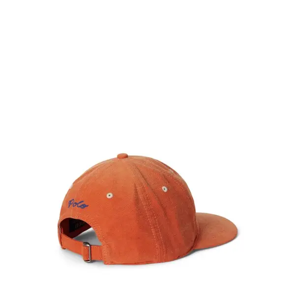 Ralph Lauren Chamois Ball Cap - College Orange